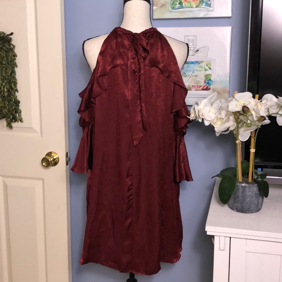 Hayden | Dresses | Hayden Plum Off The Shoulder Halter Dress | Poshmark